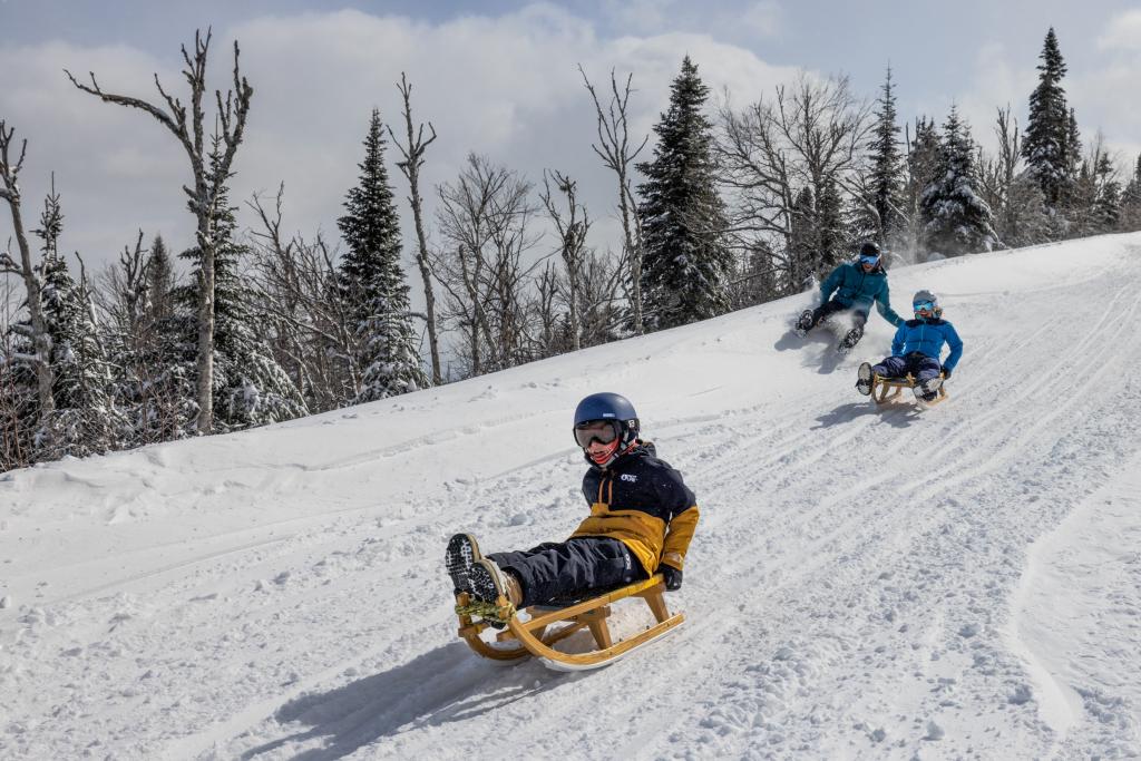 Night Sledding in Charlevoix, Québec | Le Massif