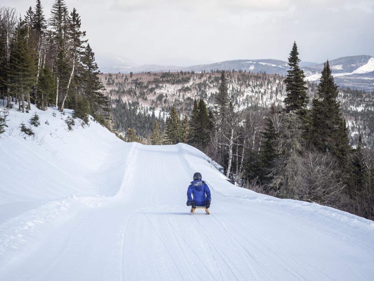 Sledding in Charlevoix, Québec | Le Massif