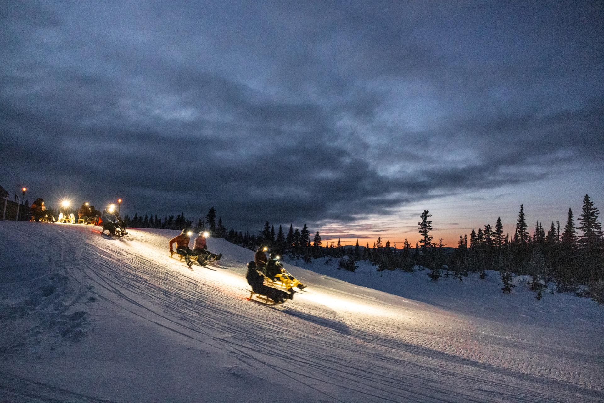 Sledding in Charlevoix, Québec | Le Massif