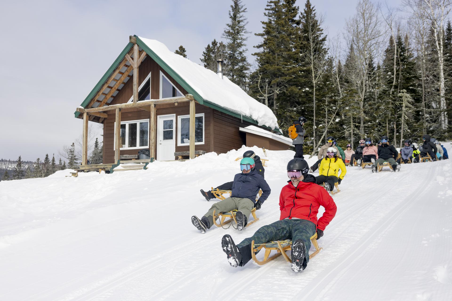 Sledding in Charlevoix, Québec | Le Massif